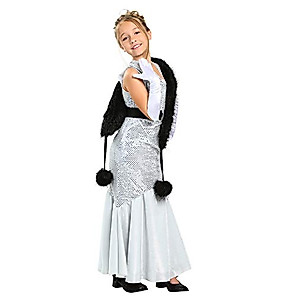 Fun Costumes Girls Silver Movie Star Medium (8-10)