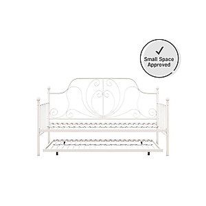 DHP Lucie Metal Twin Size Frame, Black Daybed