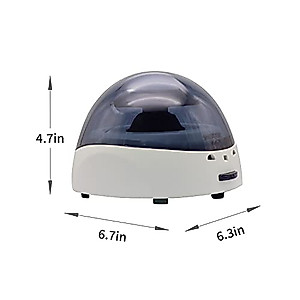 WEST TUNE Mini Centrifuge Machine 7000rpm Lab Benchtop Centrifuge Palm Microcentrifuge with Low Noise 2 Rotors for 0.2/0.5/1.5/2ml Centrifuge Tubes and PCR Strips