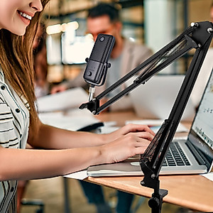 For Elgato Wave 3 Boom Arm, Mic stand Compatible with Elgato Wave 3 Microphone, Mic Stand Desk for Elgato Wave 3 for Broadcasting Recording Game by WIBOND