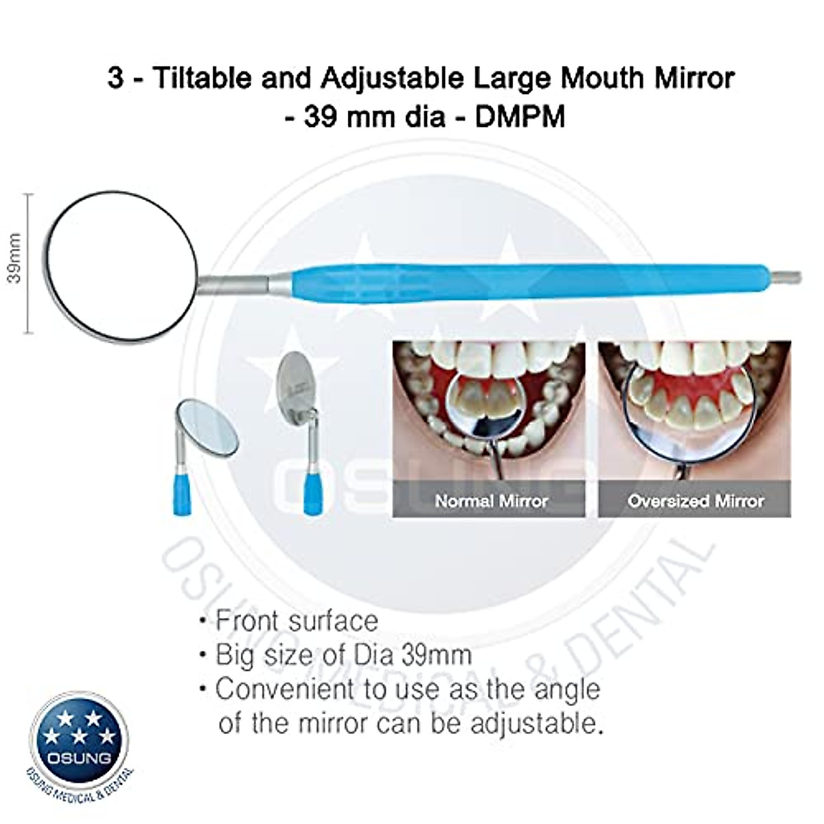 Mouth Mirrors Large Dia Edition 3 Piece Set - C-1043