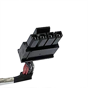 GinTai Laptop AC DC Jack Power Cable Plug in Charging Port Cable Connector Socket with Wire for MSI Pulse GL66 11UE/GL66 11UEK/GL66 11UGK(MS-1581)/Katana GF66 11UE GF66 11UG MS1581GL66 K1G-3004100-H39