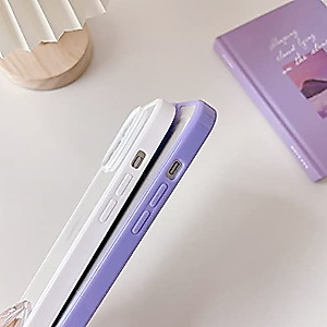 ZTOFERA Compatible with iPhone 13 Case Clear, Anti-Scratch Crystal Transparent Shockproof Protective Case for iPhone 13 - White