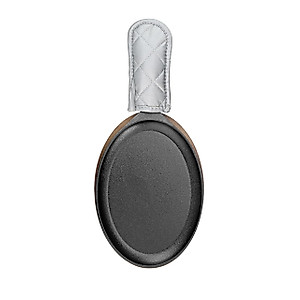 New Star Foodservice 32246 Silicone Pan Handle Sleeve Holder, Silver, Set of 6