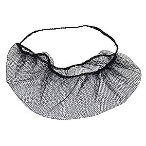 ELEGANTLIFE 300 Pieces Disposable Nylon Honeycomb Royal Beard Protector nets, Latex Free (Black)