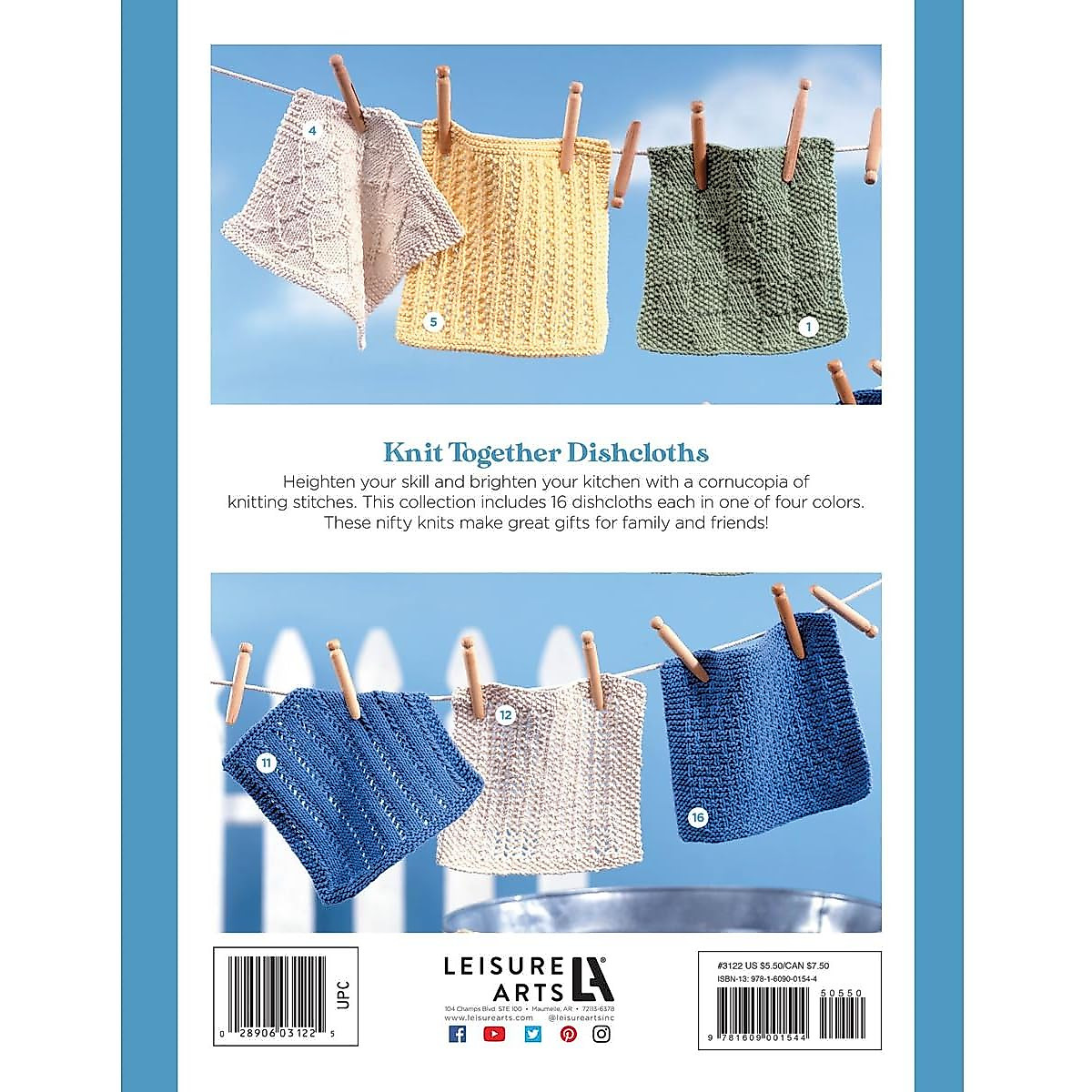 Nifty Knit Dishcloths-Includes 16 Dishcloth Designs Each in One of Four Colors