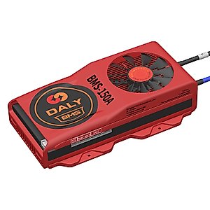 DALY 12V Smart BMS 150A Li-ion 3S Batteries Protecion Board with Cooling Fan and Bluetooth Module for Rated 3.7V Lithium Power Bank(Smart BMS,150A Fan)