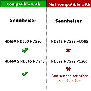 TaiZiChangQin Ear Pads Cushion Earpads Replacement Compatible with Sennheiser HD650 HD600 HD580 HD660 S HD565 HD545 Headphone