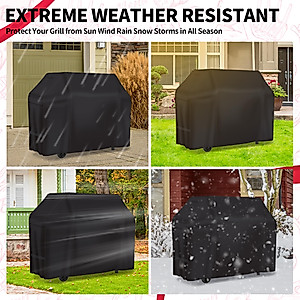 NEXCOVER Barbecue Gas Grill Cover - 70 Inch Waterproof BBQ Cover, Outdoor Heavy Duty Grill Cover, Fade & Weather Resistant Upgraded Material, Barbecue Cover for Weber, Brinkmann, Char Broil, Holland.
