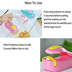 Convenient Portable Sealing Machine, Portable Mini Heat Sealing Machine, Impulse Sealer, Small Package Sealer, Seal Packing Plastic Bag for Home Outdoor