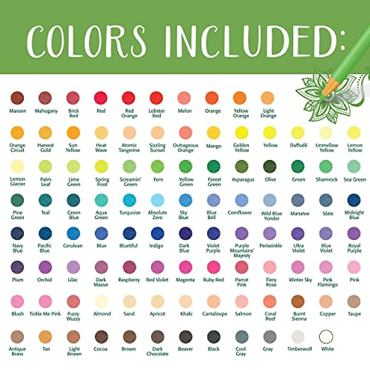 Crayola Adult Colored Pencils (100ct), Coloring Pencils, Easter Basket Gifts, Great for Adult Coloring Books