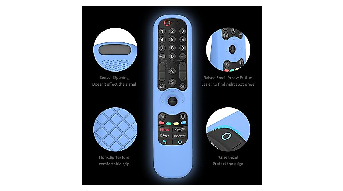 MR21GC Remote Cover for LG Magic Remote with Glow in The Dark