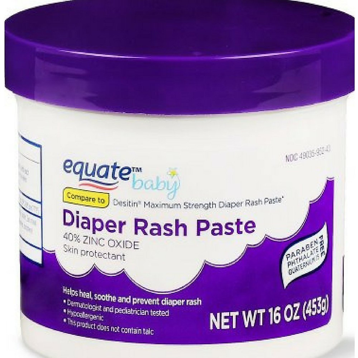 Equate Maximum Strength Diaper Rash Relief, 16 oz (Pack of 3)