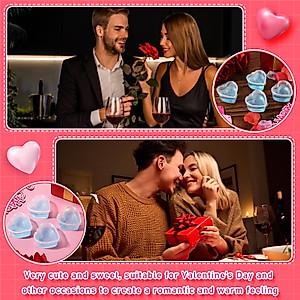 Didaey 72 Pcs 2.4 oz Valentine‘s Day Heart Shaped Containers Plastic Box with Lids Reusable Small Portion Cups Condiment Storage Container Clear Transparent Cup for Food DIY Liquid Foam Ball Soft Clay