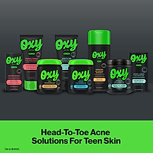 Oxy Deep Pore Acne Facial Cleansing Pads, Maximum Strength 2% Salicylic Acid Stubborn Acne Treatment, Fights Breakouts, Exfoliates, Unclogs Pores, Treats Blackheads, Dermatologist Recommended, 90 Pads