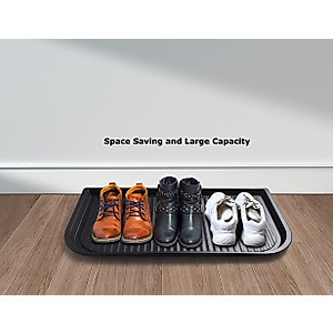 CHAIRLIN Space-Saving Extra Water Resistant Large Shoe Tray, Easy Clean Indoor and Outdoor Use All Seasons, Boot Tray for Entryway, Corridor, Kitchen, Trunk, Mudroom (2)