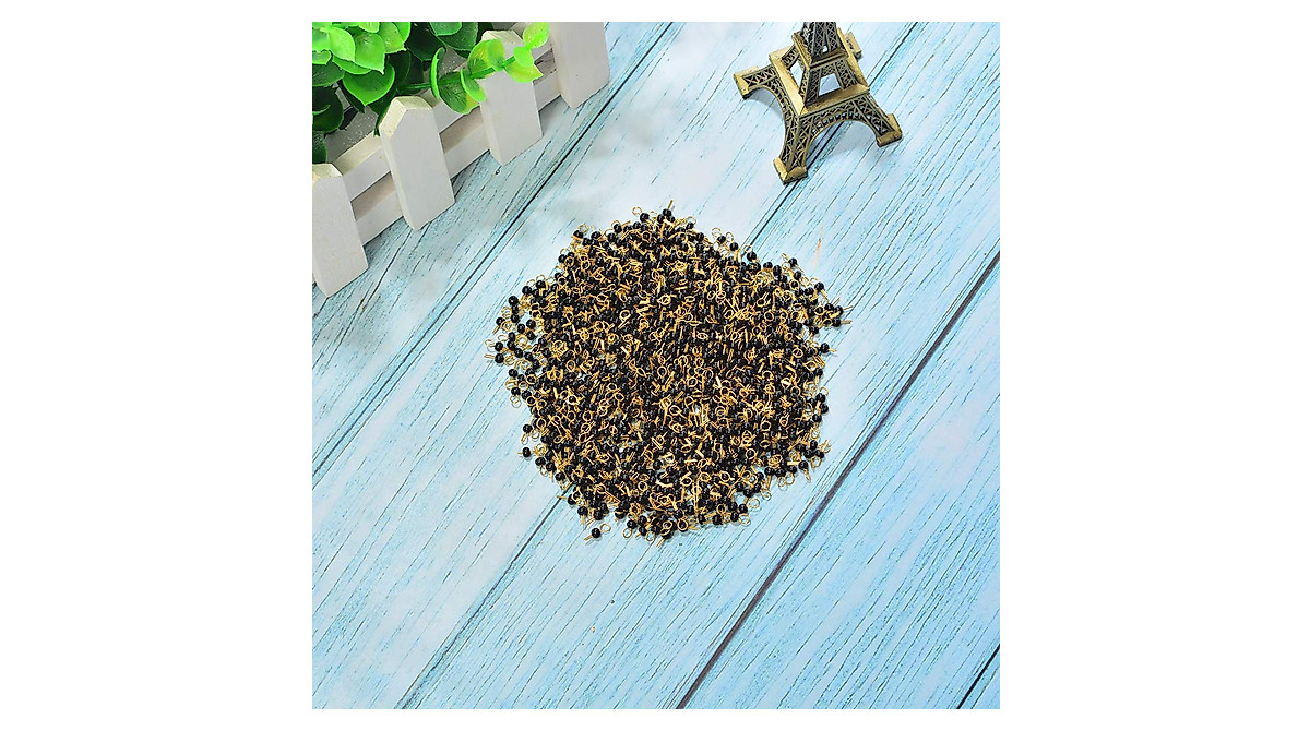 100Pcs Black Gold Soldering PCB Test Point Pins