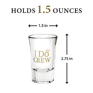 Lillian Rose Set of 6 I Do Bridal Party Shot Glasses