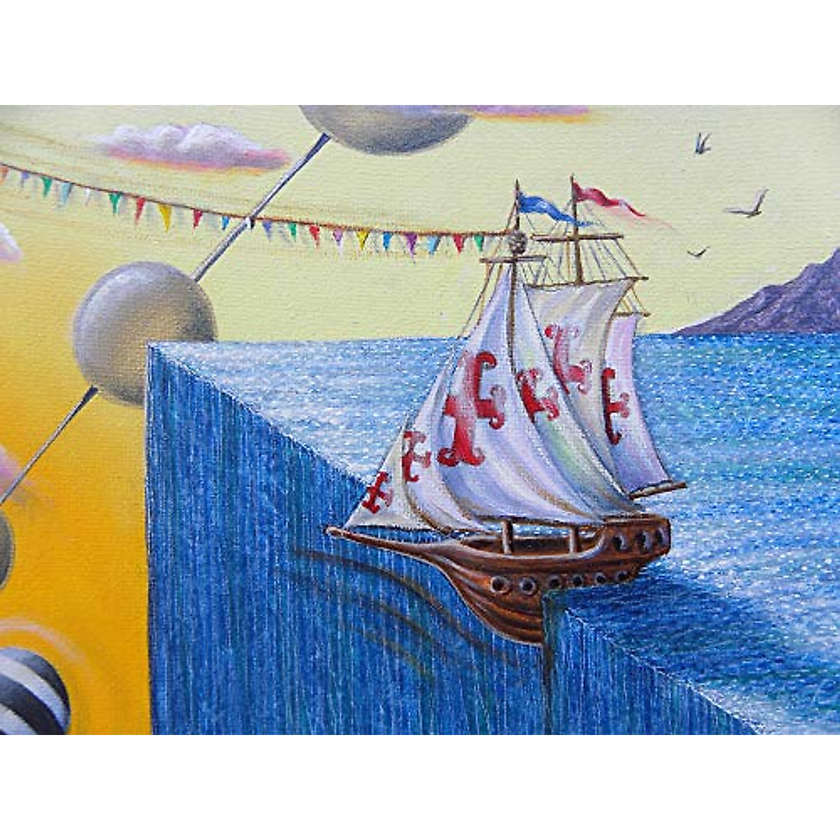 Joseph KALIHER (Texas 1970) ALLEGORY of a WALK YONDER THE NEW WORLD ORDER 50x50