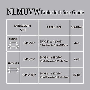 NLMUVW Vinyl Tablecloth Rectangle Grey PVC Table Cloth 100% Waterproof Oil Proof Wipe Clean Table Cover for Dining Kitchen Picnic, 54 x 78 inch