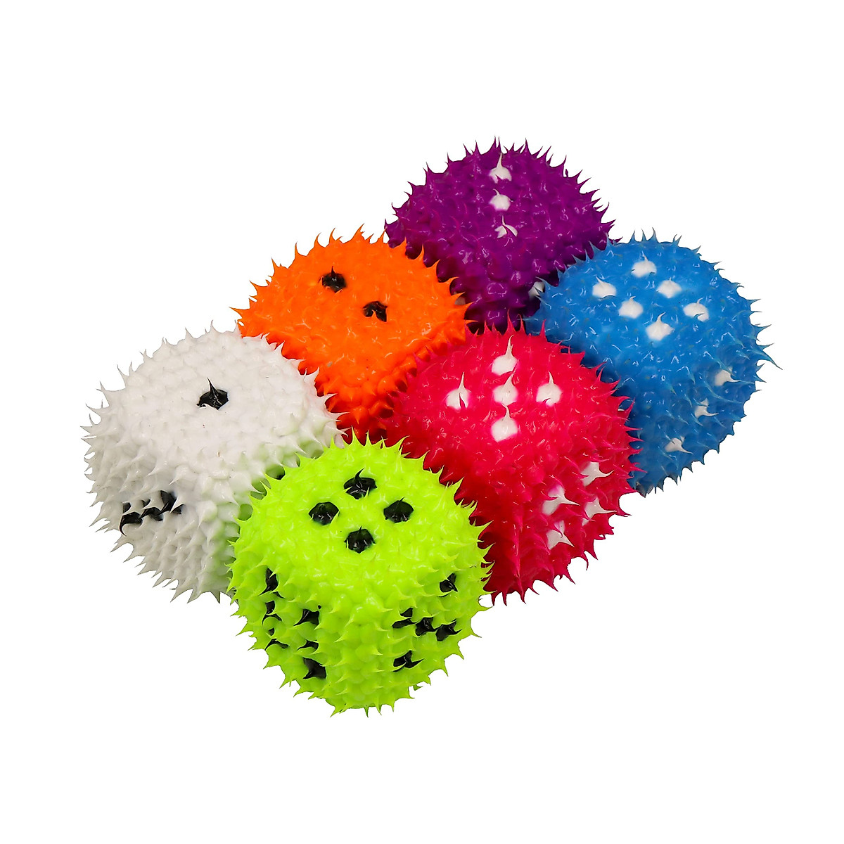 KESS Drop Dots Foam dice - Squeezy Toy, Bouncy Toy, Spike Toy -Pack of 2, Toy for Kids 6 Years and up, Stress Relief Toy, Sensory Toy