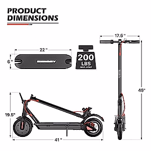 MoNiBloom E Scooter 19 Mph & 16 Mile Range, 8.5" Solid Tires Electric Kick Scooter w/Maximum Grade Climb of 15%, Cruise Control, IP4 Waterproof Load 330lbs Folding Commuting Scooter for Adults & Teens