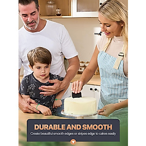 Pan Scraper, CLUEAPOP 5 Pcs Pot Scraper Plastic, Pot Scraper Non Scratch for Cast Iron, Pot and Pan Cleaning, Sturdy Scraper Kitchen Tool