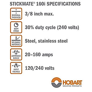 Hobart 500570 Stickmate 160i