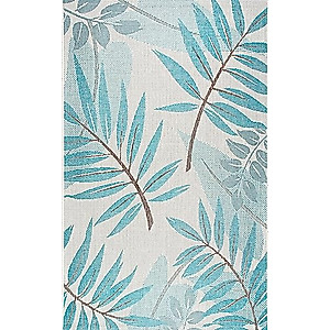 nuLOOM Outdoor Trudy Area Rug, 5x8, Turquoise