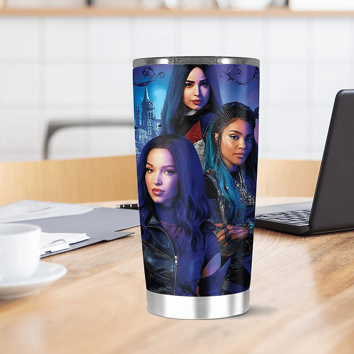 Stainless Steel Insulated Tumbler 20oz descendan Cold fairy tails Coffee Tea Wine Hot Iced Cup Mug Suit for Home Office Travel