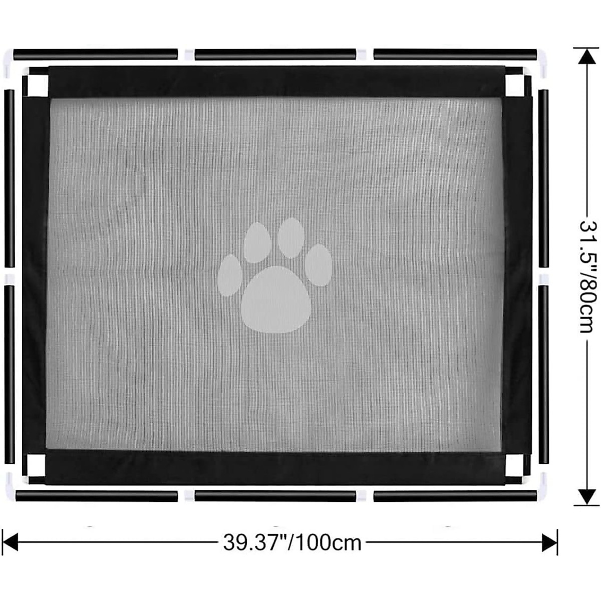 Dog gate,Stair gate,Isolation gate,pet gate Dog Fence Portable Puppy Isolation net Isolation gate,Multipurpose Stairs,Kitchen,edroom(31.5 * 39.4in)