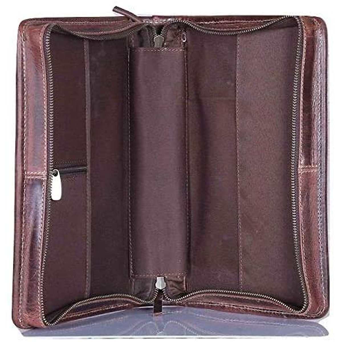 Leather Bible Cover Book Cover Planner Cover with Handle and Back Pocket