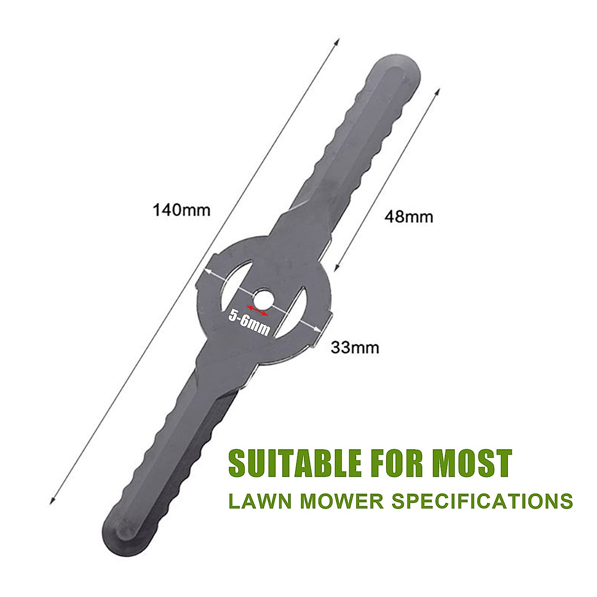 30 Pieces Grass Trimmer Head Replacement Plastic Cutter Blades Lawn Mower Blades Plastic Weed Wacker Head Blades for Garden Electric Cordless Grass Trimmer Strimmer Tool Replacement Parts…