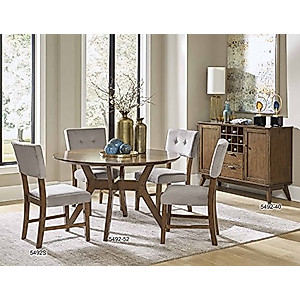 Homelegance Edam 52" Round Dining Table, Oak