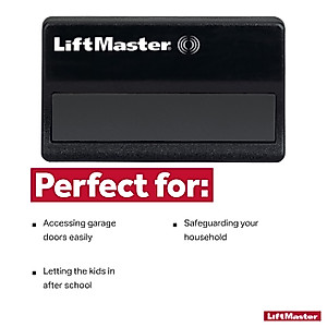 LiftMaster 371LM Security+ 1-Button Garage Door Opener & Gate Operator Remote Control - Universal Garage Door Opener Remote - Single Button Door Opener - Connects to App - Sends a New Code - Pack of 1