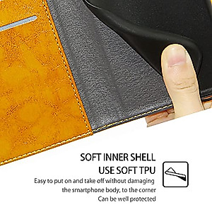 YOUKABEI MojieRy Phone Cover Wallet Folio Case for Samsung Galaxy S9 Plus, Premium PU Leather Slim Fit Cover for Galaxy S9 Plus, 3 Card Slots, Align Cutouts, Golden