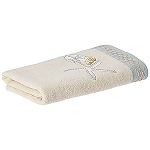 Avanti Linens - Hand Towel, Soft & Absorbent Cotton Towel, Beach Inspired Bathroom Accessories (Seaglass Collection)