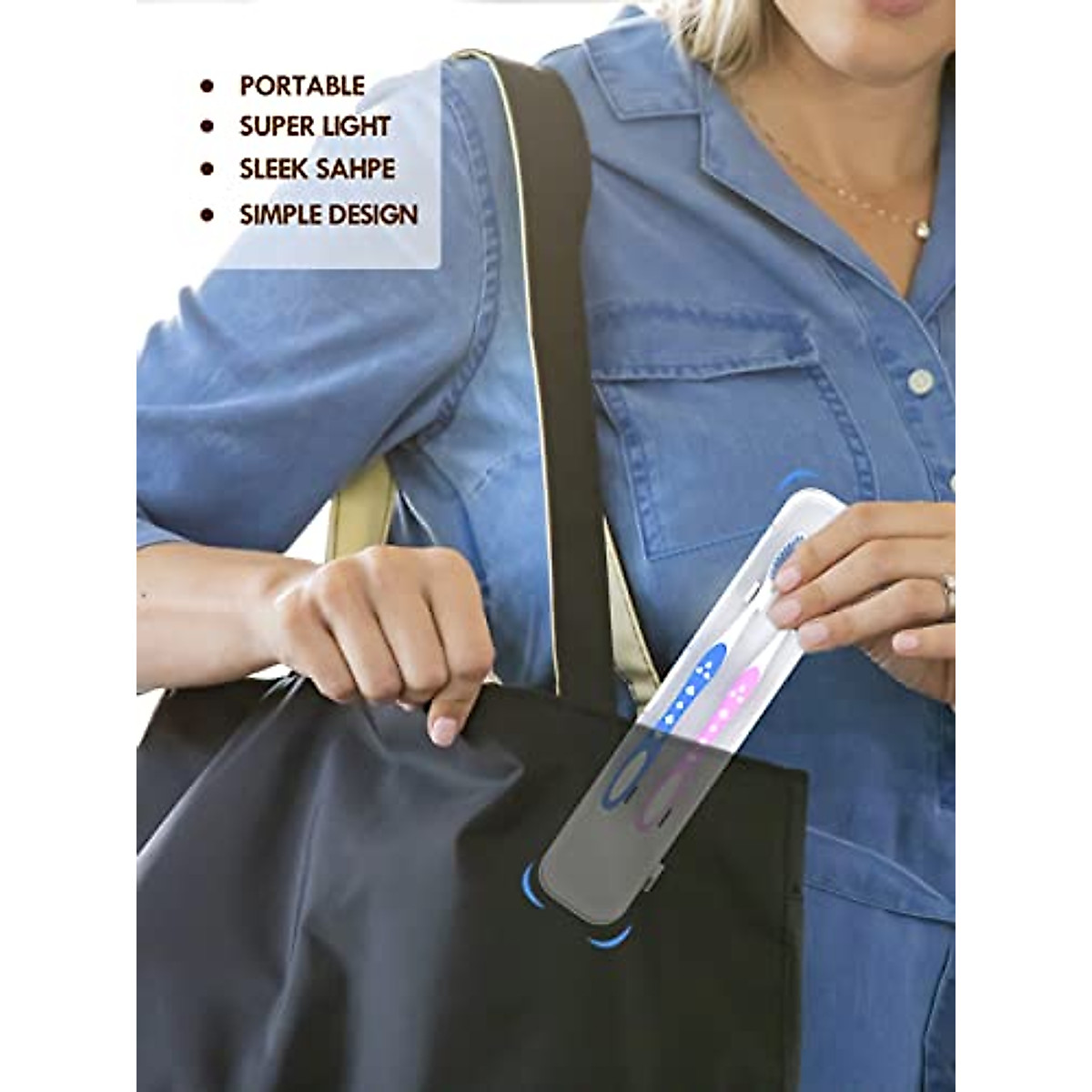 Travel Toothbrush Case, Lapfoon Travel Toothbrush Holder for Manual Toothbrush