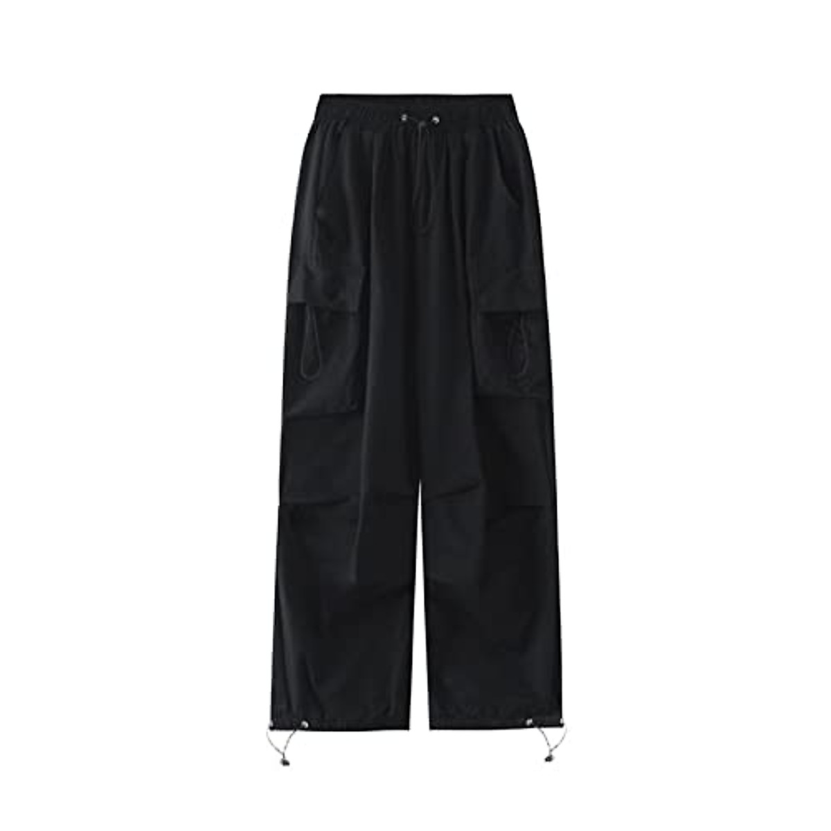 Cargo Pants for Women, Vintage High Waisted Hip Hop Joggers Pants Y2k Cargo Pants Flap Pocket Wide Straight Leg Baggy Pants Loose Fit Y2k Cargo Pants with Pockets Wide Leg Trousers E-Girl Streetwear