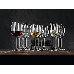 Nachtmann Vivendi Collection, Red Wine Glasses, Set of 4, Made of Crystal Glass, Clear, Long Stem, Ideal for Cabernet, Burgundy, Pinot Noir, Bordeaux, Dishwasher Safe