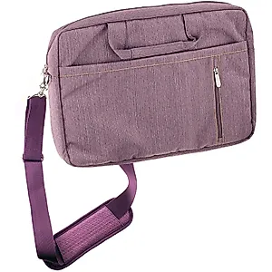 Navitech Purple Sleek Water Resistant Travel Bag - Compatible with ASUS ProArt Studiobook 16 OLED (H5600) 16"