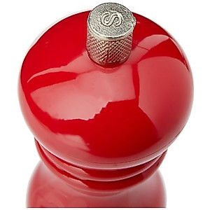 MasterClass Pepper Mill or Salt Grinder with Interchangeable Cap, Plastic, Red,