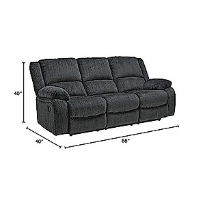 Signature Design by Ashley Draycoll Power Reclining Sofa in Slate
