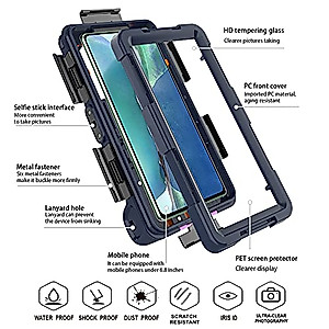 Professional Diving Upgrade Waterproof Protective Case, Outdoor Swimming Snorkeling Surfing Underwater Photo Video Housing for iPhone Galaxy Huawei OnePlus LG Motorola Google Series Smartphones