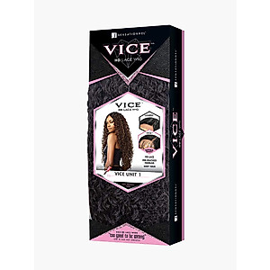 Sensationnel Vice Synthetic HD Lace Front Wig - VICE UNIT 1 (1B Off Black)