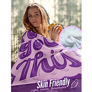 InnoBeta You Got This Blanket, Inspirational Gifts for Women, You Got This Gifts, Gifts for Coworker, Besties, Aunt, Friends, Sympathy Gifts for Women, Soft Throw Blanket 50"x65"