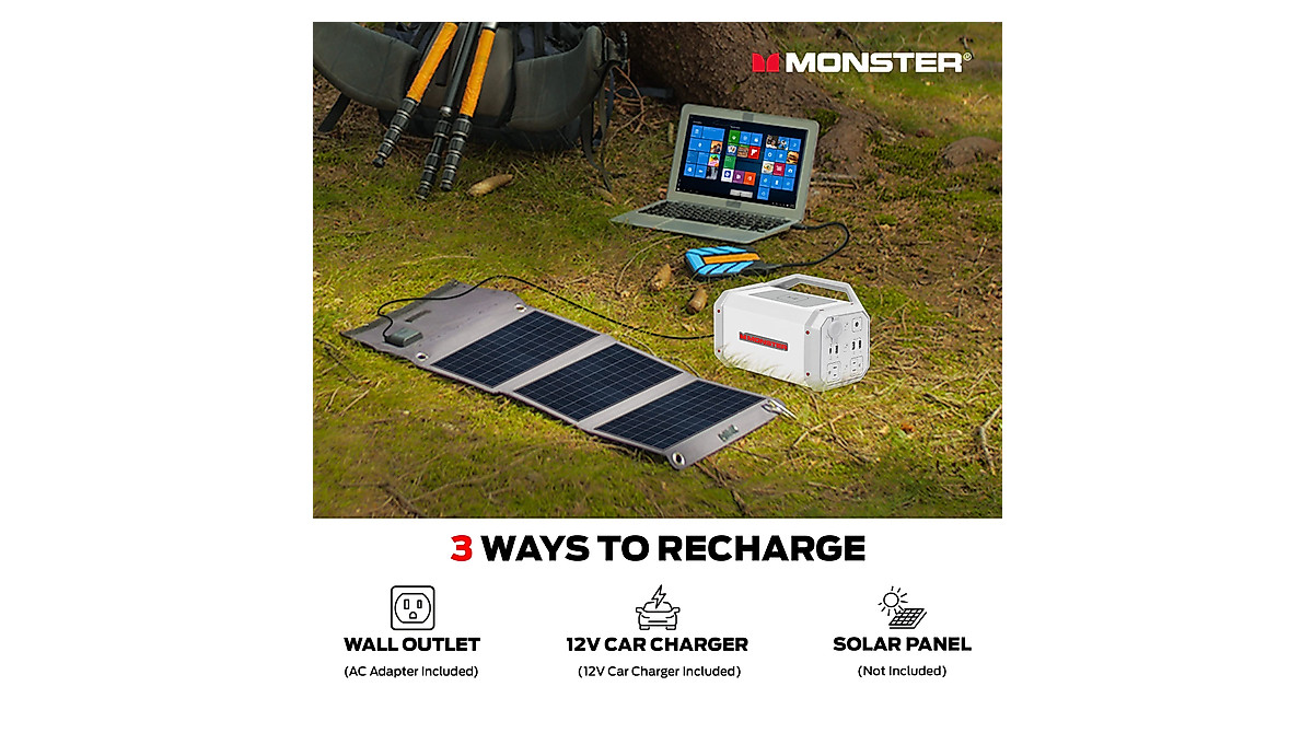 Monster Power Grid: Portable 296Wh Power Station for Outdoors