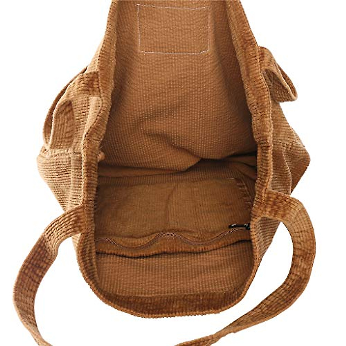 YARUODA Women Shoulder Handbags Casual Hobo Bags Corduroy Shopper Tote Bag, Green