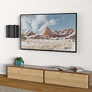 WALI Universal Wall Mount for Audio Visual Devices, Router, Game Consoles, Cable Modems, DVD Players and More, Fit 10 to 18 Inches Circumference (CBMS-B), Black