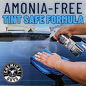 Chemical Guys CLD30016 Streak Free Glass & Window Cleaner (Works on Mirrors, Navigation Screens & More; Car, Truck, SUV and Home Use), Ammonia Free & Safe on Tinted Windows, 16 fl oz